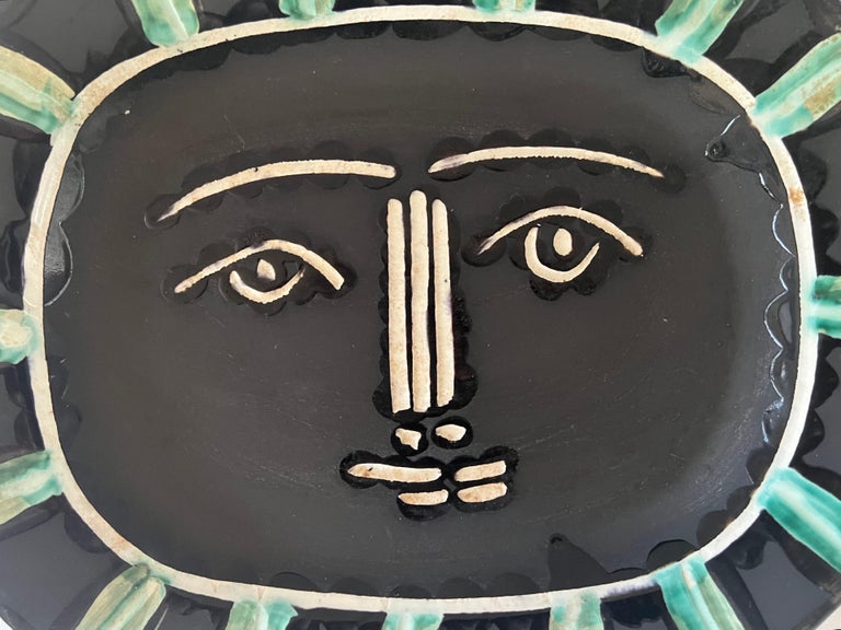 Ceramic Plate Visage Gris 'Grey Face' A.R. 206 by Pablo Picasso and ...