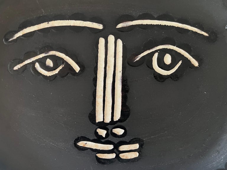 Ceramic Plate Visage Gris 'Grey Face' A.R. 206 by Pablo Picasso and ...