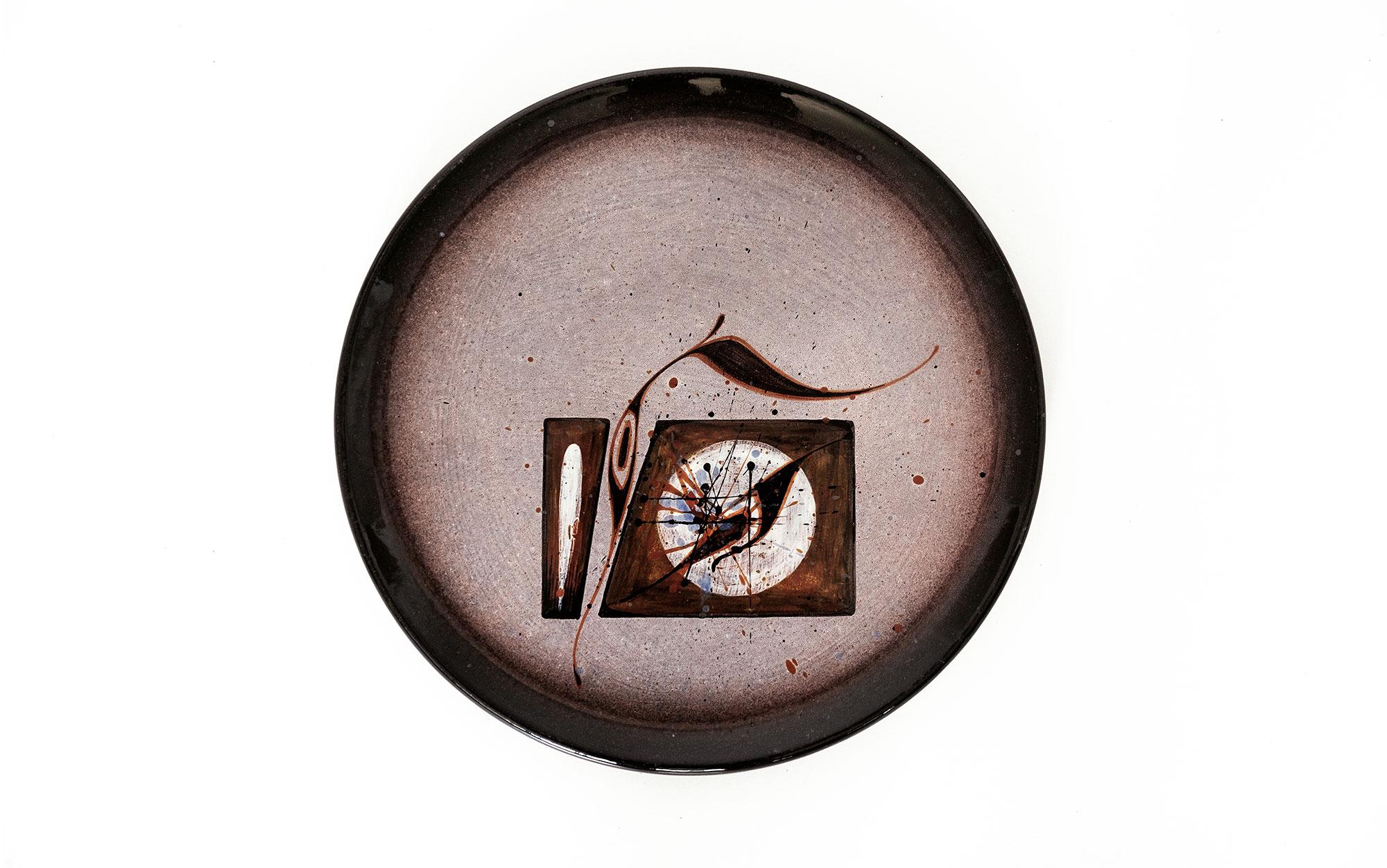 Ceramic Plates by French Surrealist Artist Pierre Saint-Paul, 1960's ...