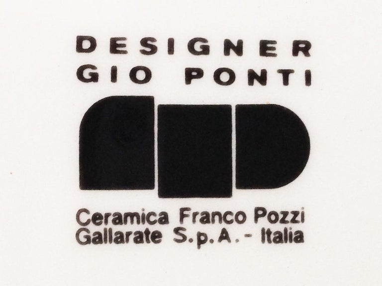 Ceramic Plates by Gio Ponti for Franco Pozzi, 1960s, Set of 5 For Sale ...