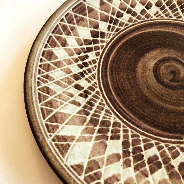 Ceramic Platter by Nancy Wickham Boyd For Sale at 1stDibs