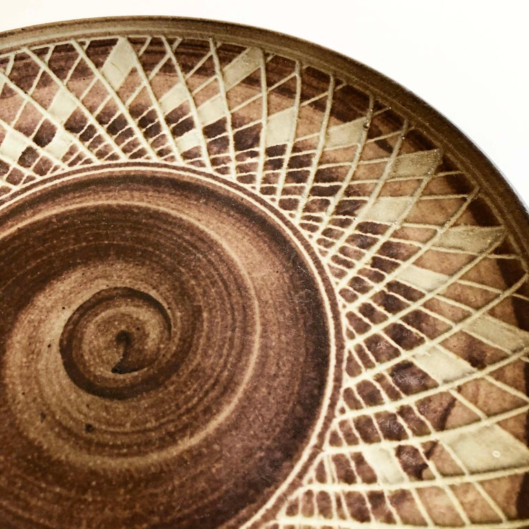 Ceramic Platter by Nancy Wickham Boyd For Sale at 1stDibs