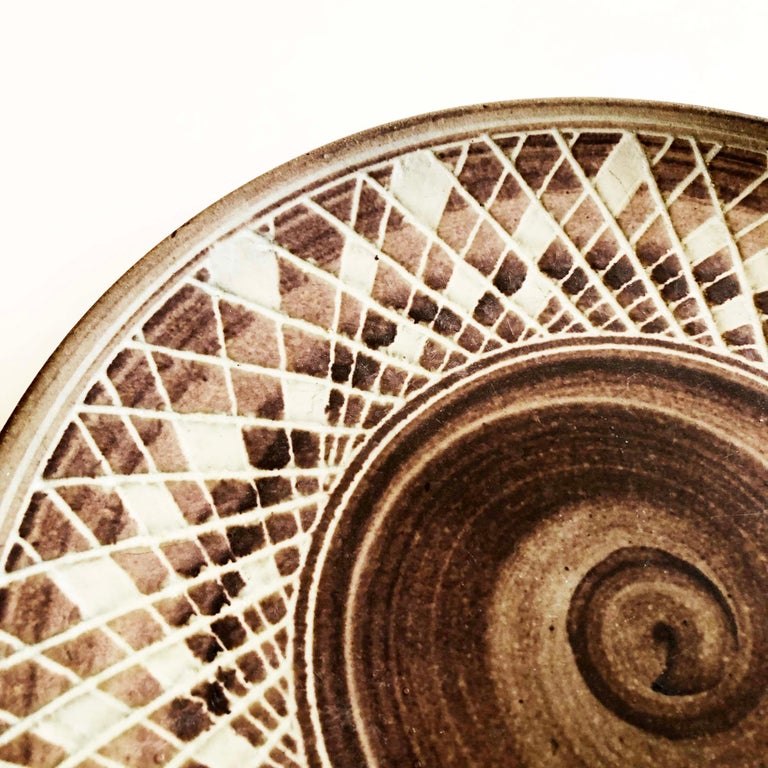 Ceramic Platter by Nancy Wickham Boyd For Sale at 1stDibs