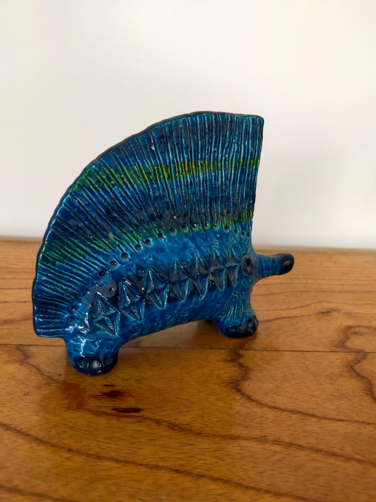 Ceramic Porcupine of Rimini Blu Collection by Aldo Londi for Bitossi ...