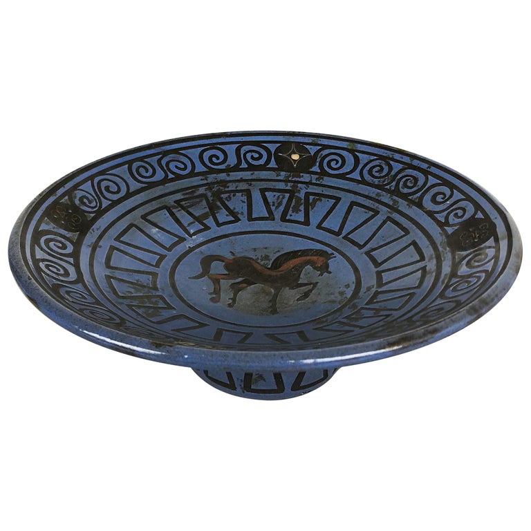 Ceramic Pottery Shell Plate "Pergamon" Hans Welling for Ceramano ...