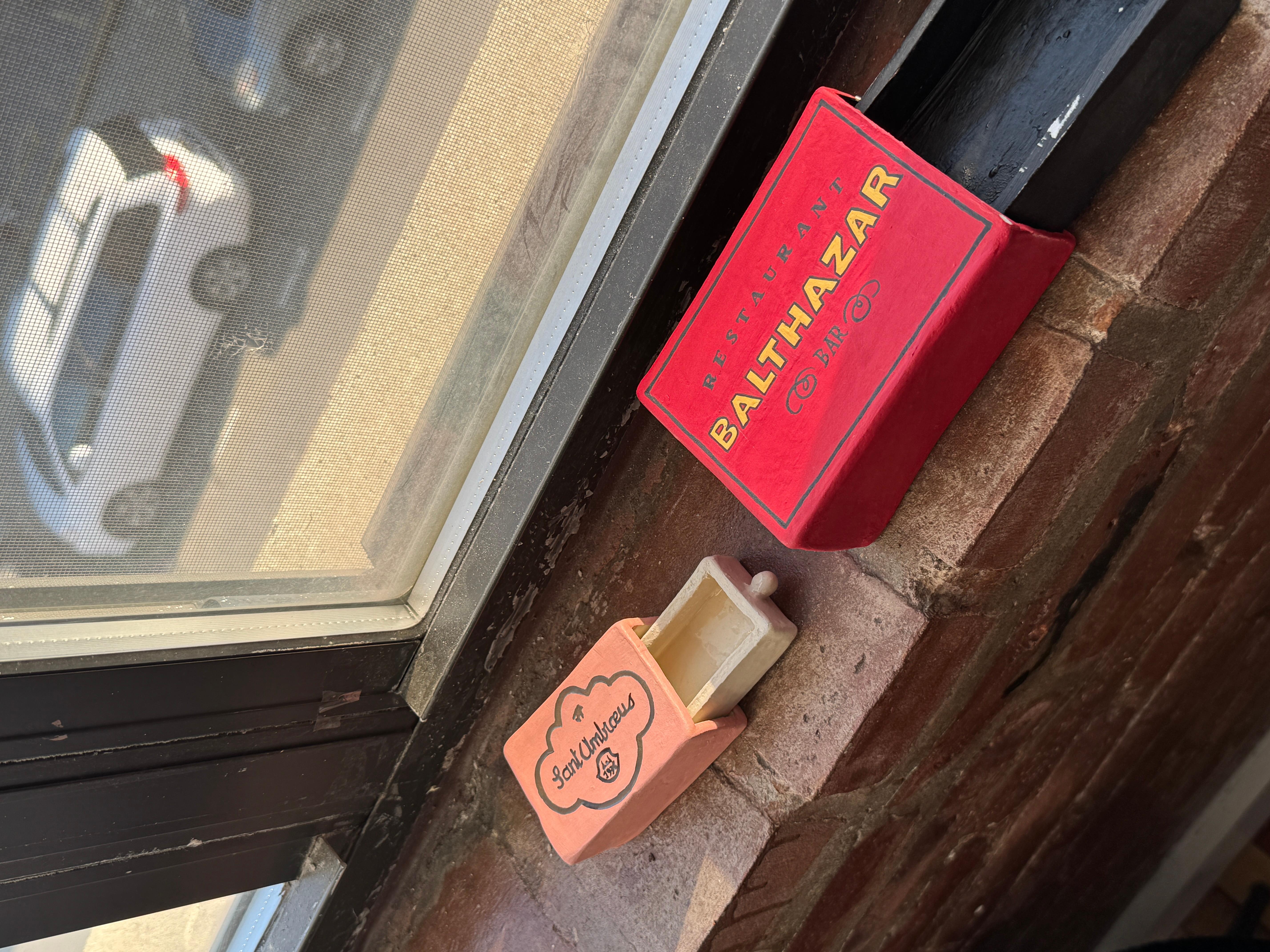Ceramic Restaurant Matchbox - Balthazar For Sale at 1stDibs
