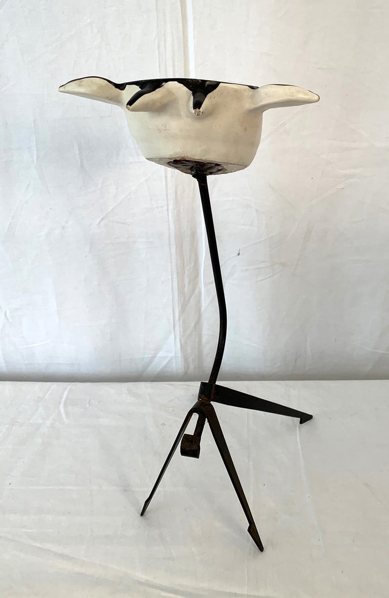 Ceramic Sculpture or Ashtray in the Shape of a Goat's Head by Roger ...