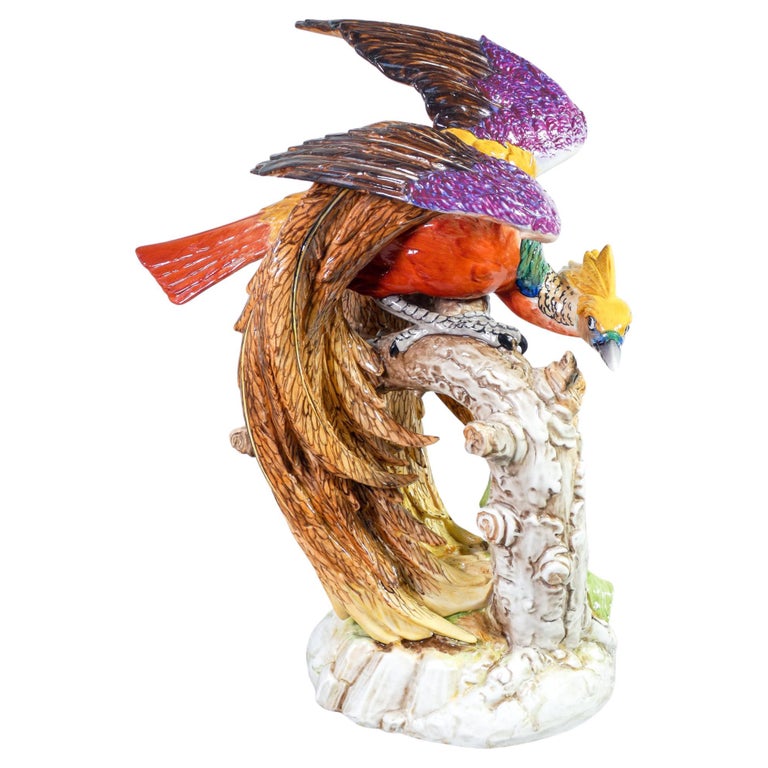 Ceramic sculpture by Carl THIEME. Bird. Dresden, Early 20th Century For ...