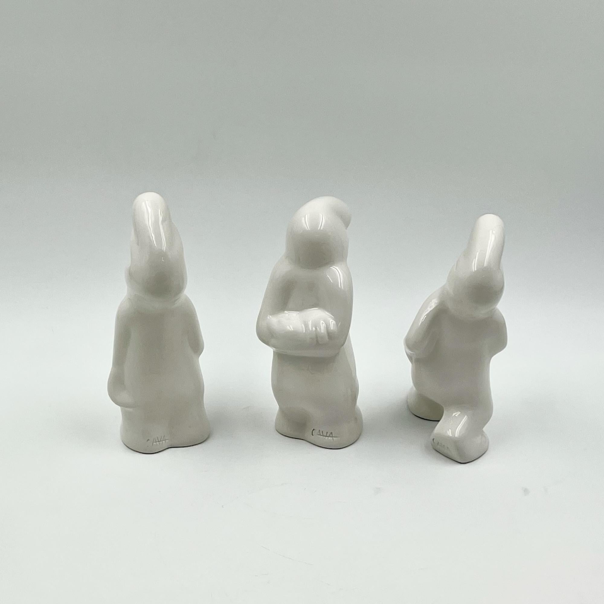 Ceramic Sculptures 'La Linea' by Osvaldo Cavandoli – Vintage Full ...