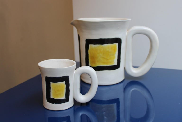 Ceramic Set Signed Jean and Robert Cloutier, France, 20th Century For ...