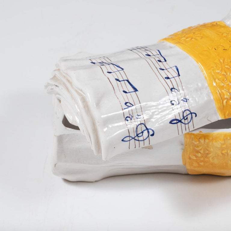 Ceramic Sheet Music Form Decorative Box For Sale at 1stDibs