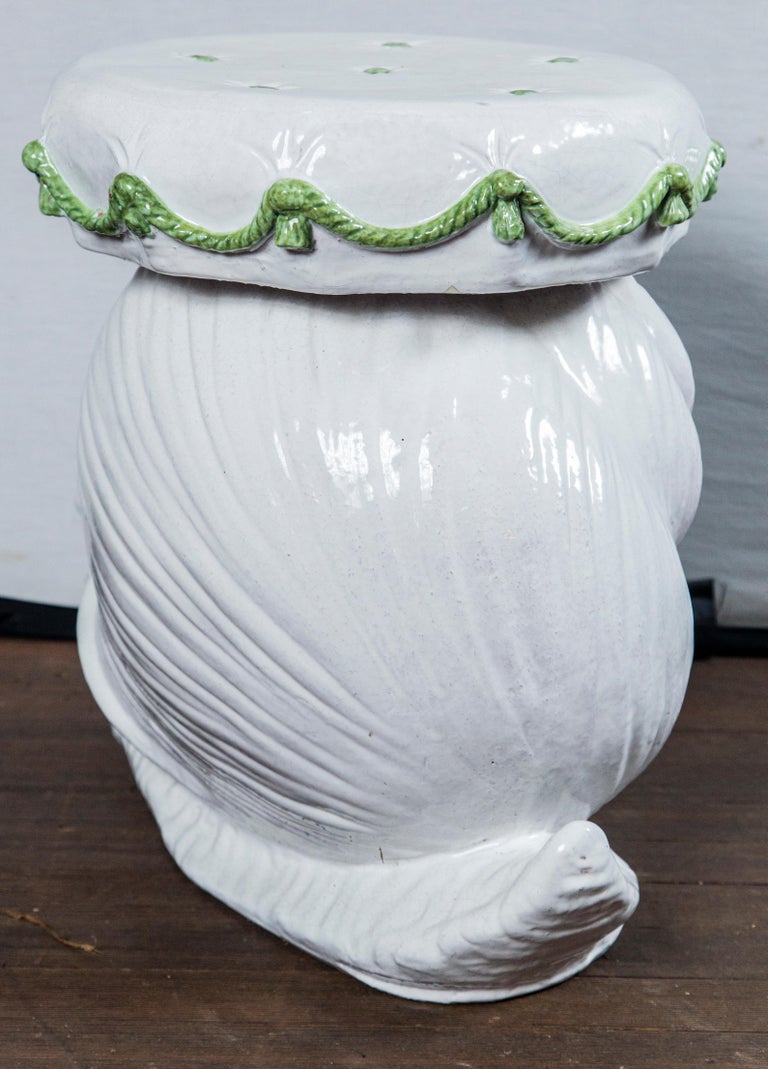 Ceramic Snail Garden Seat, Italy at 1stDibs