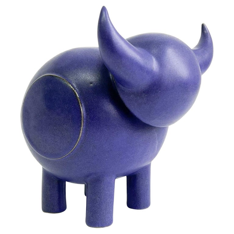 Ceramic Stoneware Contemporary Animal "Bully" Sculpture by Keavy ...