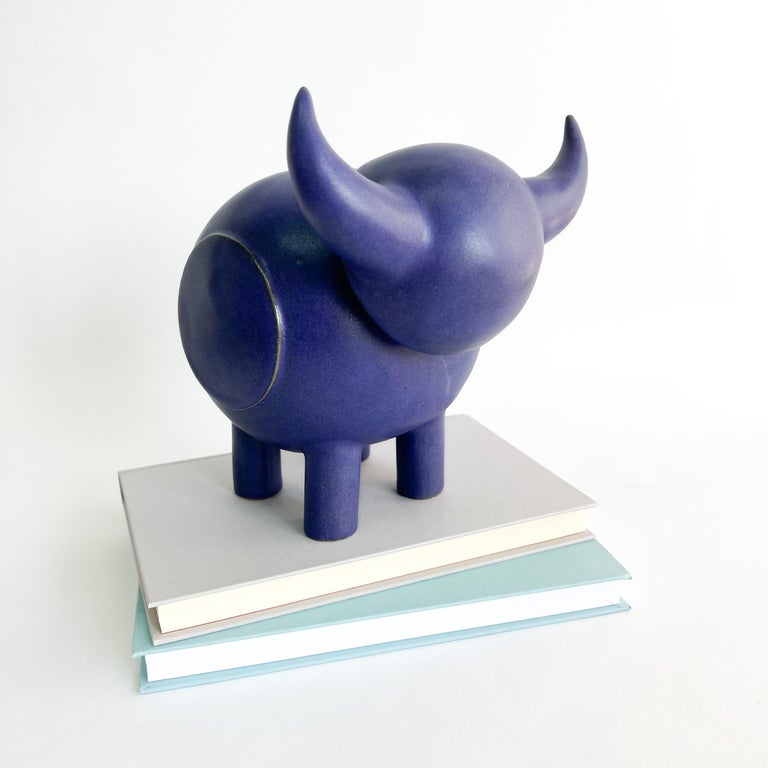 Ceramic Stoneware Contemporary Animal "Bully" Sculpture by Keavy ...