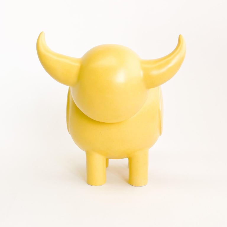 Ceramic Stoneware Contemporary Animal "Bully" Sculpture by Keavy ...