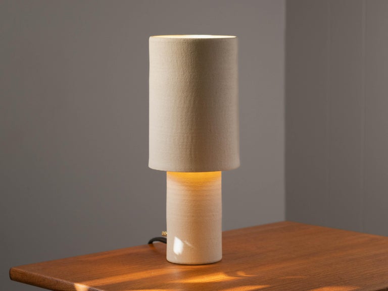 Ceramic Straight Walled Lamp For Sale at 1stDibs
