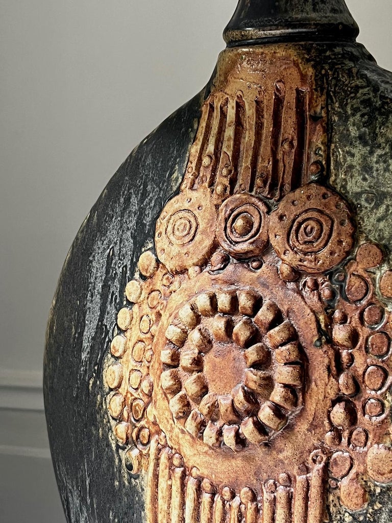 Ceramic Table Lamp by Bernard Rooke, England, 1970s at 1stDibs