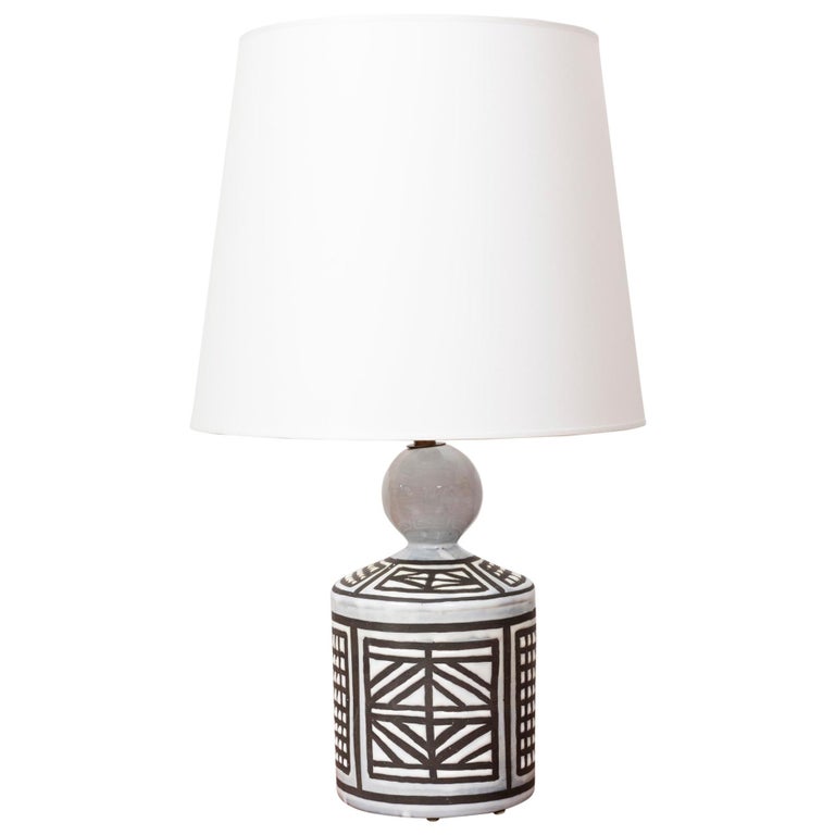Ceramic Table Lamp by Roger Capron at 1stDibs