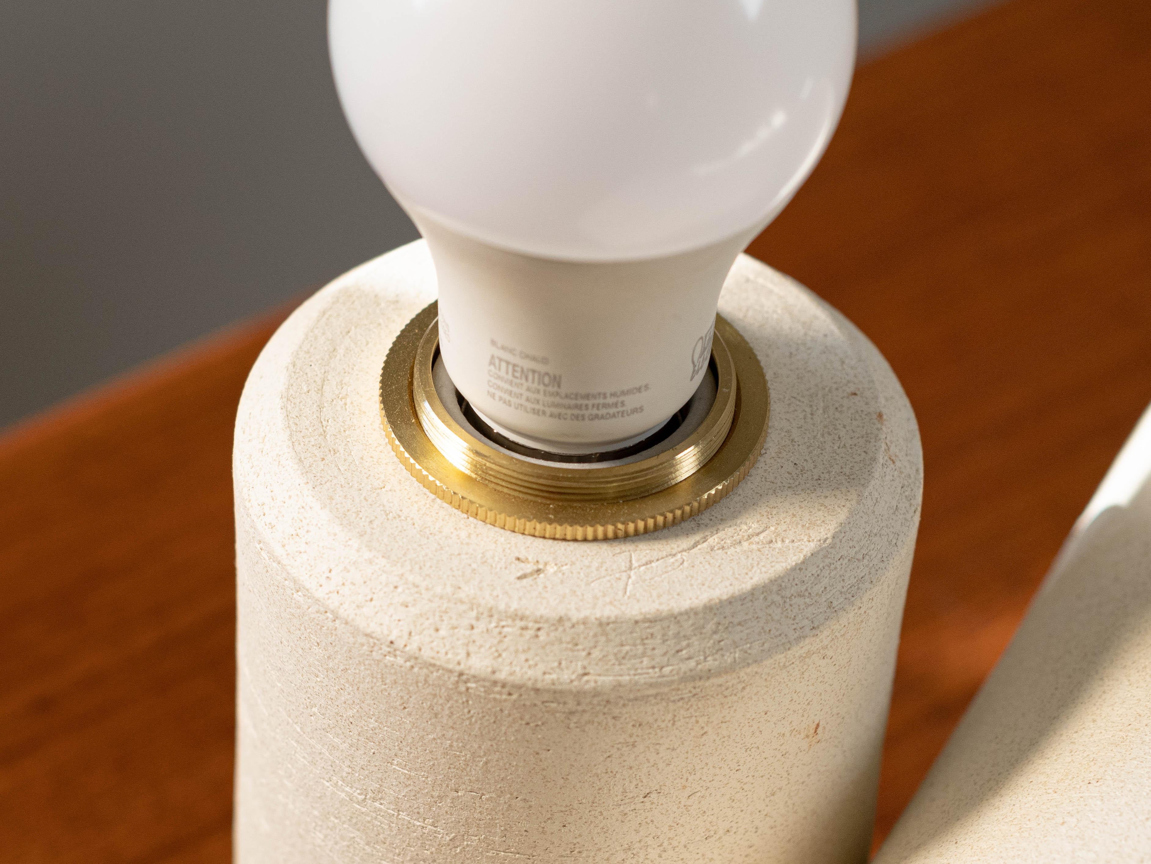 Ceramic Table Lamp Collapsed #2 Artist Made For Sale at 1stDibs