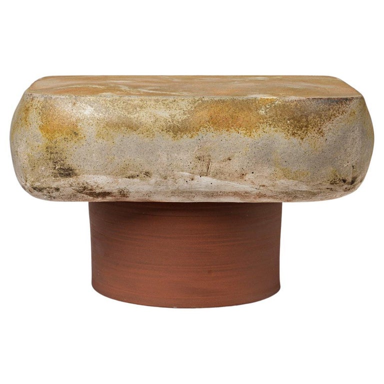 Ceramic Table with Glazes Decoration by Mia Jensen, circa 2022 For Sale ...