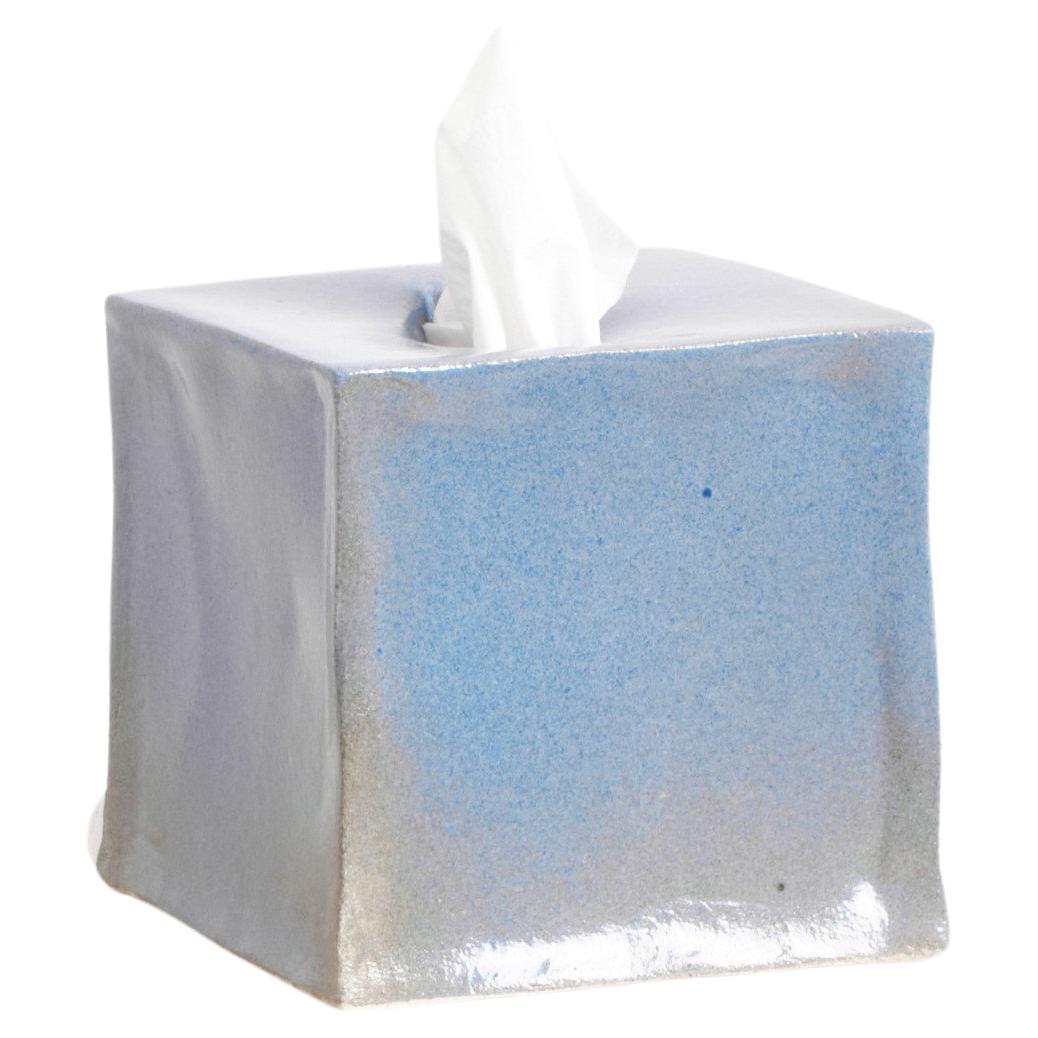 Ceramic Tissue Box in Denim blue For Sale at 1stDibs