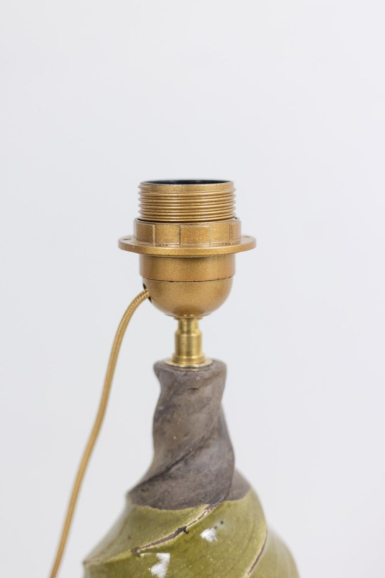 Ceramic Twisted Lamp, 1950s For Sale at 1stDibs