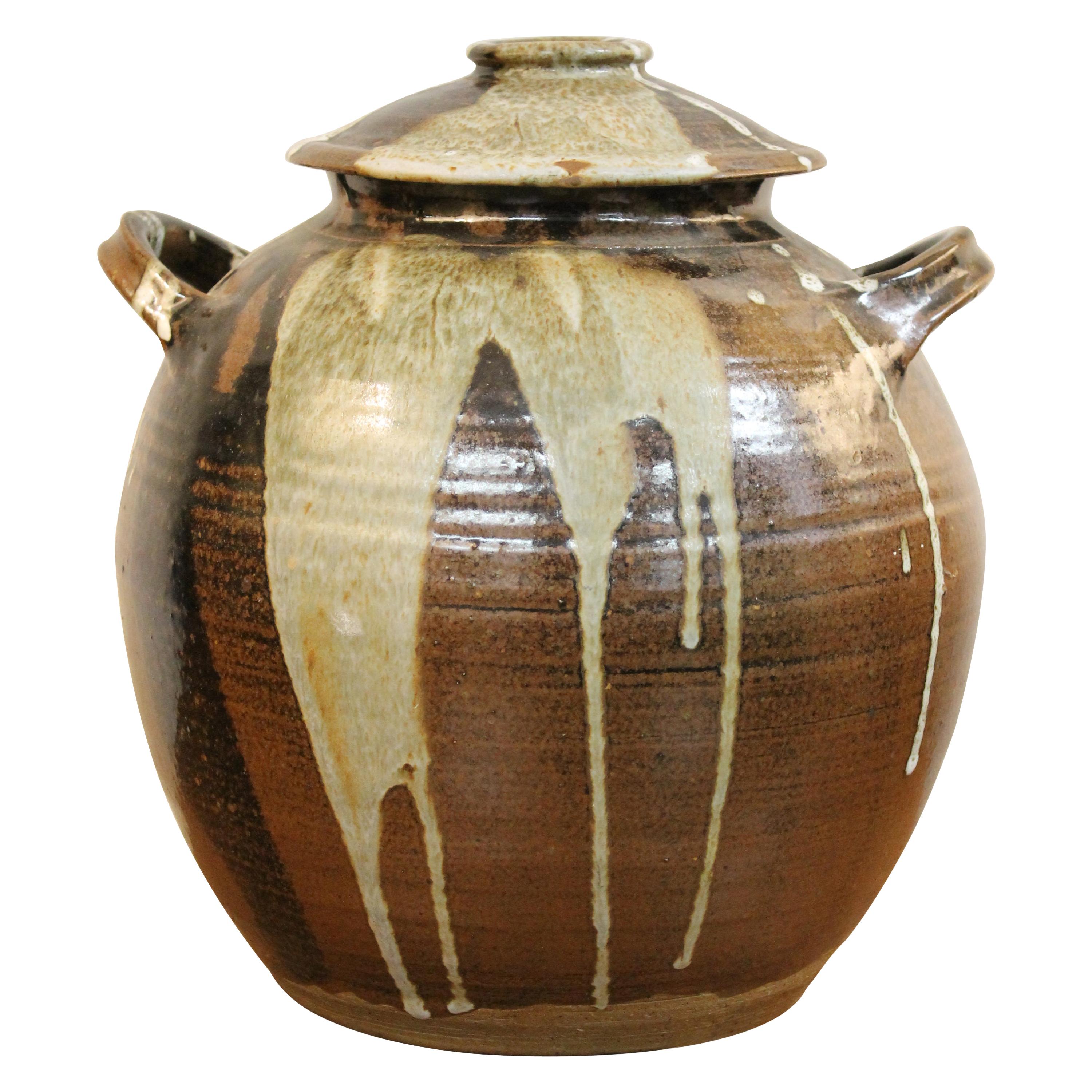Ceramic Two-Handled Vessel, 1975 at 1stDibs