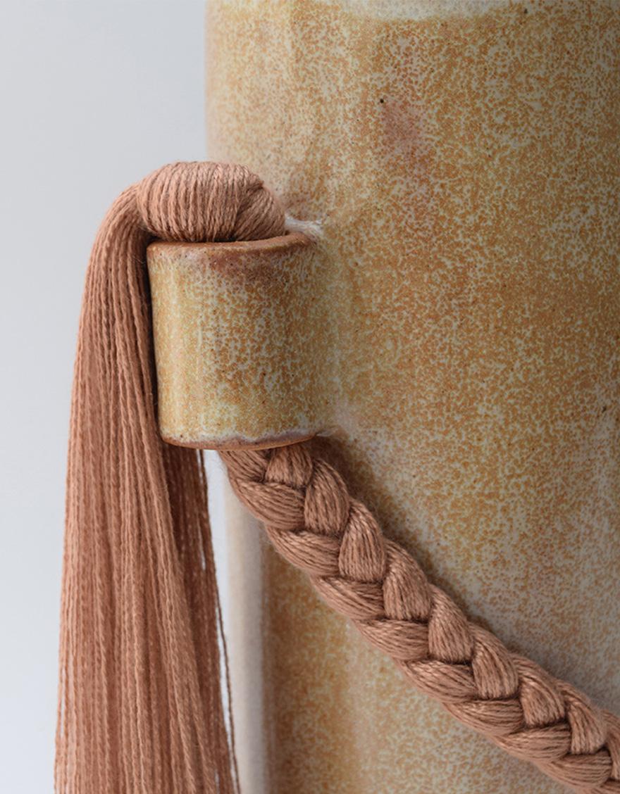 Ceramic Vase 695 by Karen Gayle Tinney, Amber at 1stDibs