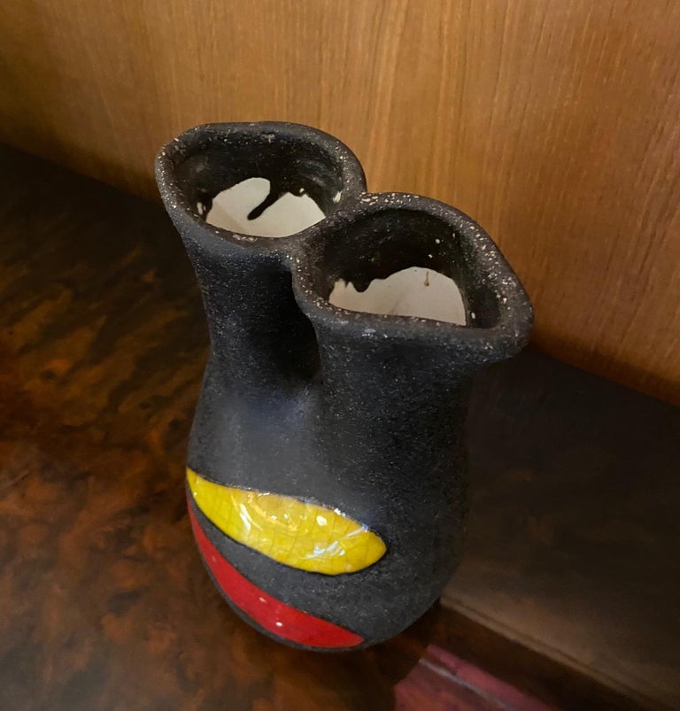 Ceramic Vase by Gilbert Valentin/Les Archanges, Vallauris, France ...