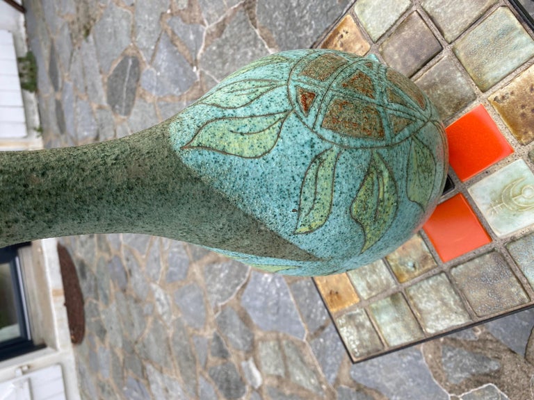 Ceramic Vase by Gilbert Valentin / Les Archanges, Vallauris, France ...