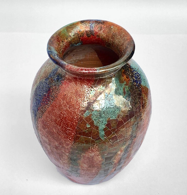 Ceramic Vase Sardinian Polychrome Ceramics by Claudio Pulli, Italy ...