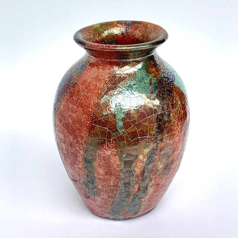 Ceramic Vase Sardinian Polychrome Ceramics by Claudio Pulli, Italy ...