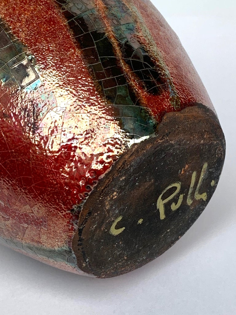 Ceramic Vase Sardinian Polychrome Ceramics by Claudio Pulli, Italy ...