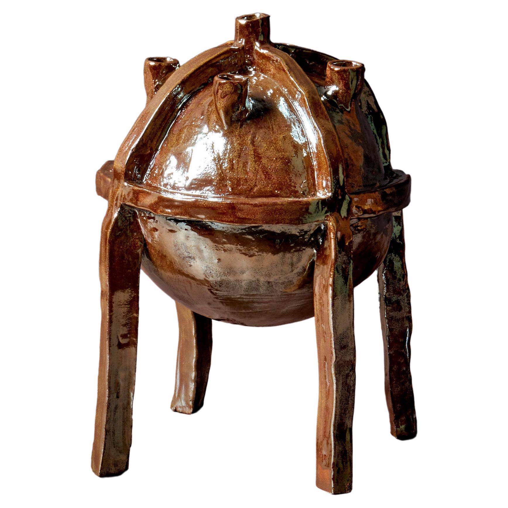 Ceramic Vessel No. 291b by Onka Allmayer-Beck in Green, Austria, 2023 ...