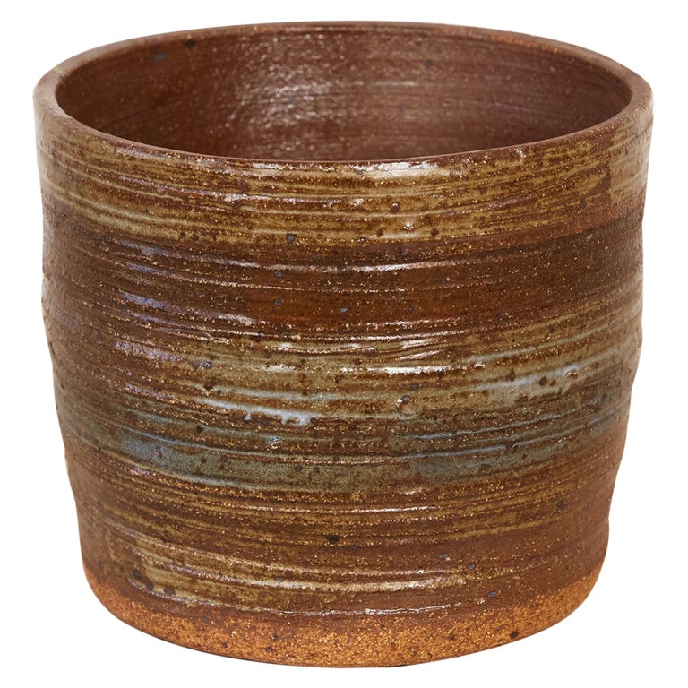 Ceramic Vessel with Incised Striated Pattern at 1stDibs