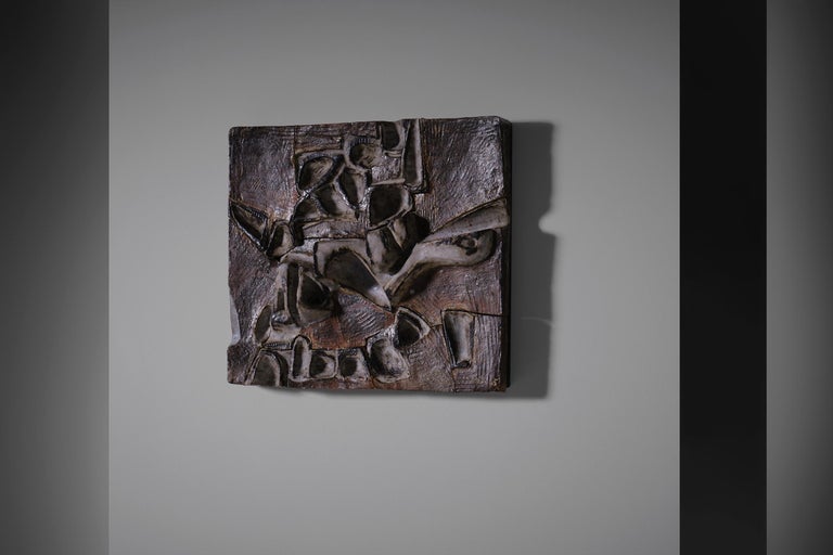 Ceramic Wall Relief by Salvatore Meli, Italy, 1963 For Sale at 1stDibs