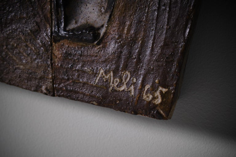 Ceramic Wall Relief by Salvatore Meli, Italy, 1963 For Sale at 1stDibs