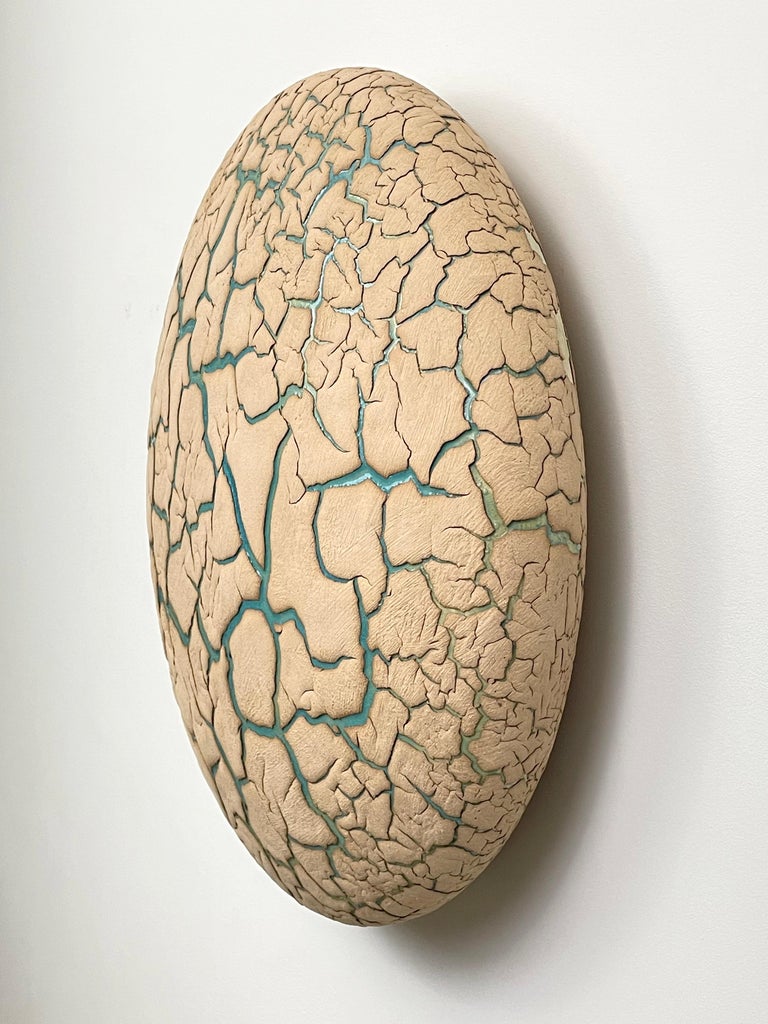 Ceramic Wall Sculpture by William Edwards For Sale at 1stDibs