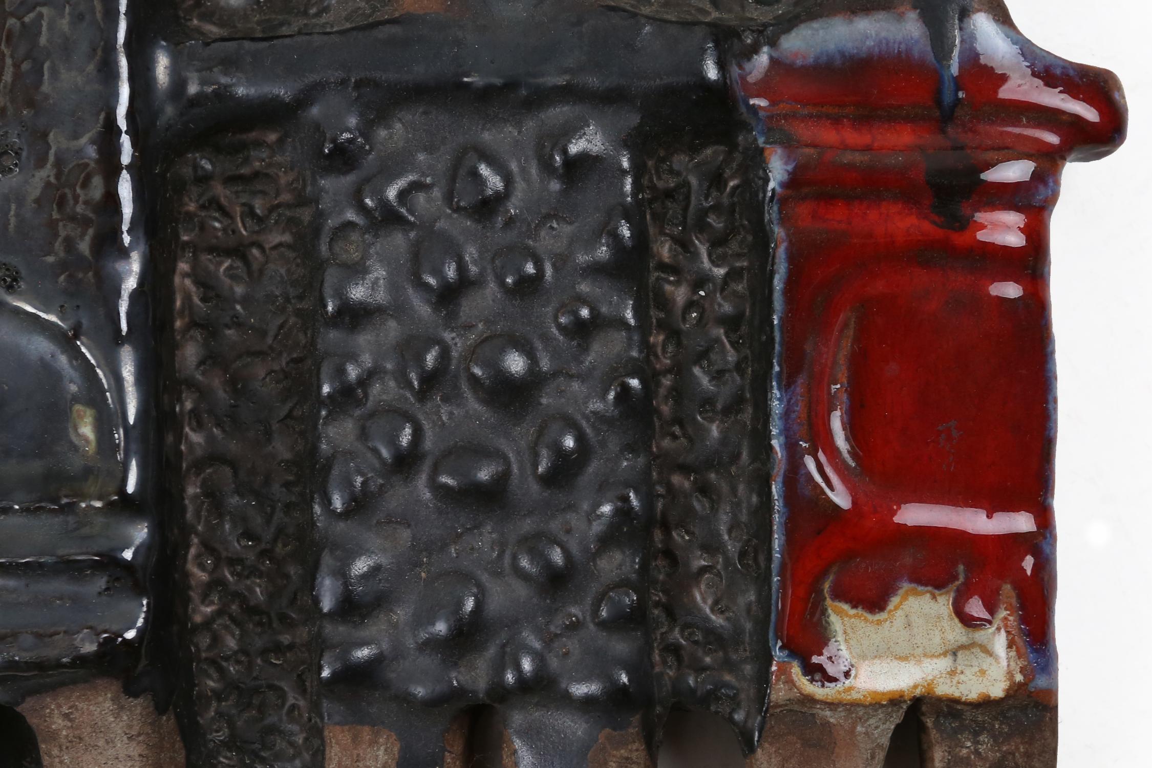 Ceramic Wall Sculpture from Perignem, Belgium at 1stDibs