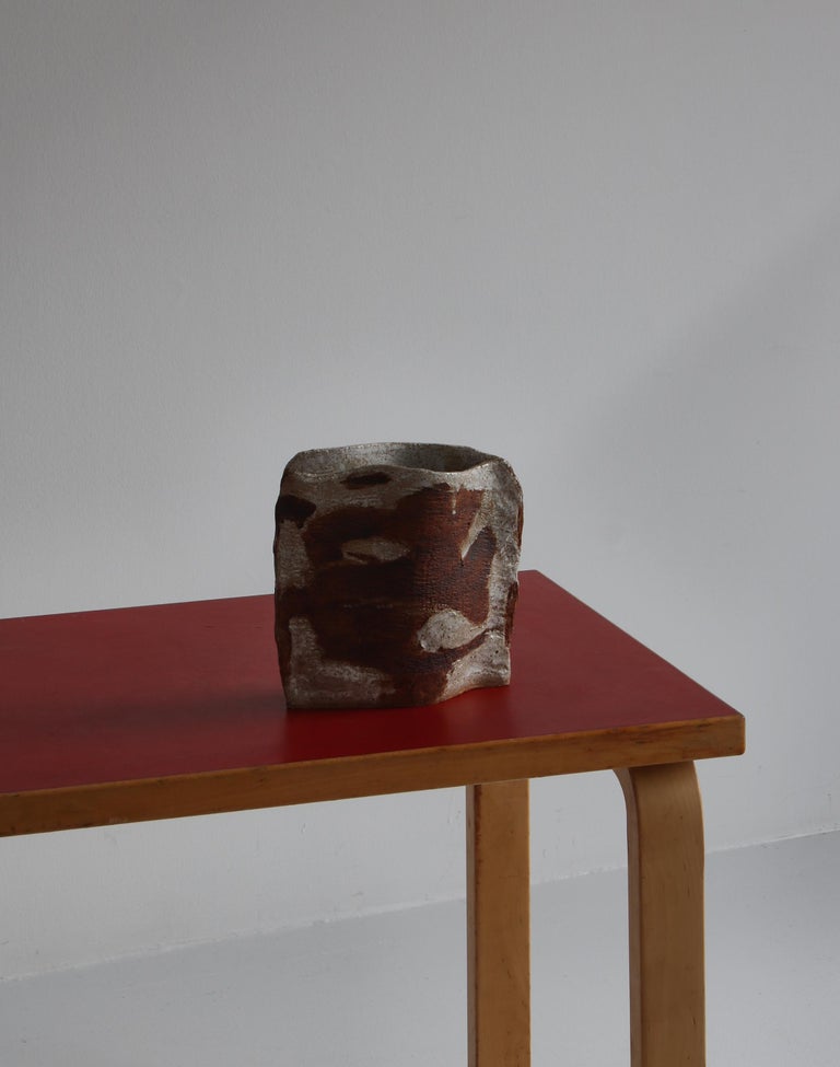 Ceramics Vase by Berte Jessen Own Studio Earth Colored Glazing, 1960s ...