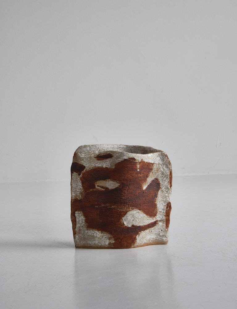 Ceramics Vase by Berte Jessen Own Studio Earth Colored Glazing, 1960s ...