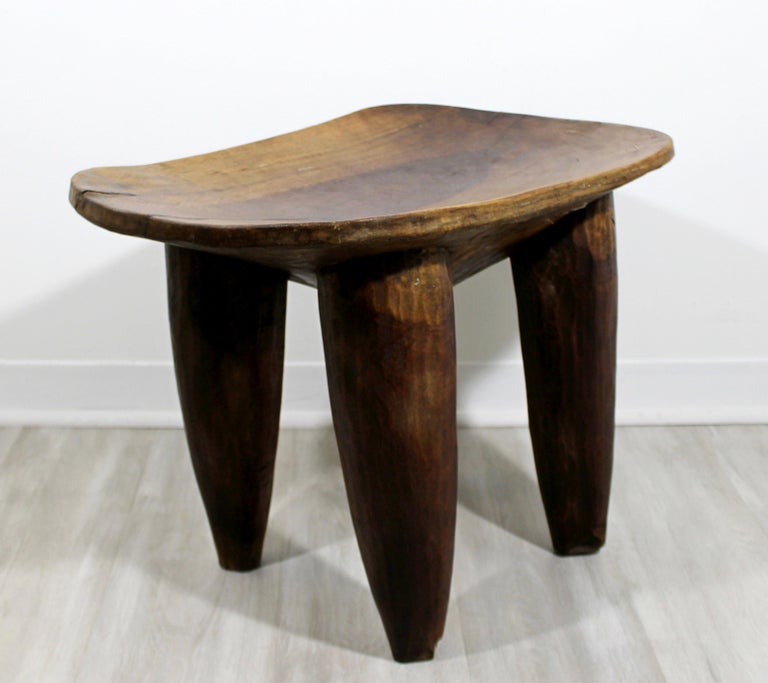 Ceremonial African Curved Wood Bench Seat Pedestal at 1stDibs