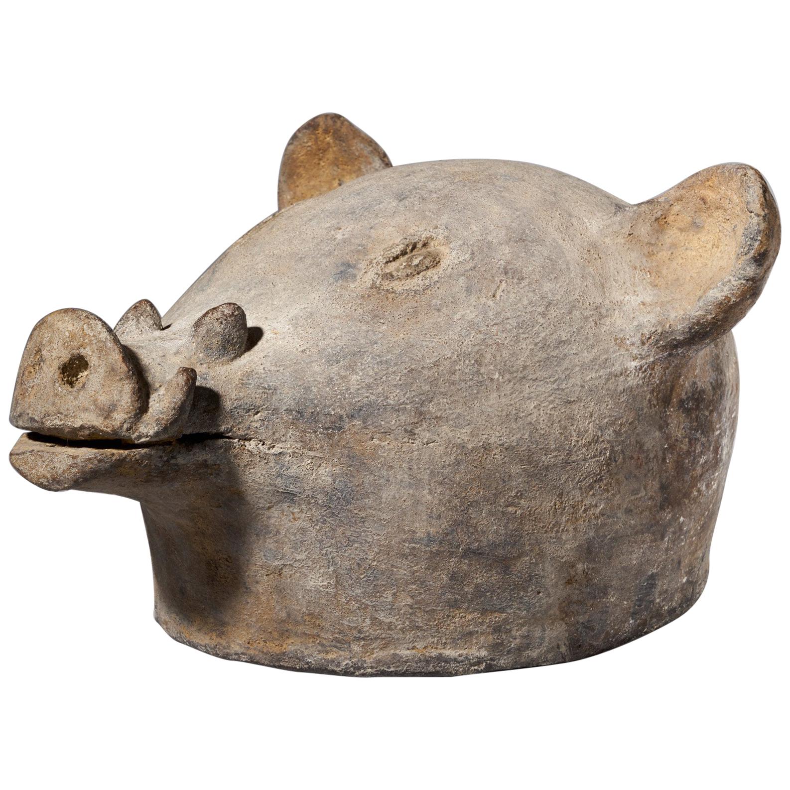 Massim Ceremonial Pig with Inlaid Shell, Trobiand Islands, Papua New ...