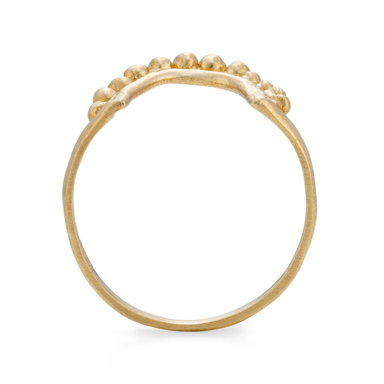 Ceres Stacker Ring, 18 Karat Yellow Gold For Sale at 1stDibs