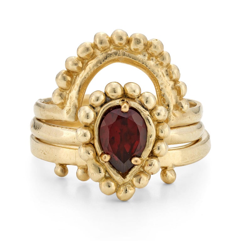 Ceres Stacker Ring, 18 Karat Yellow Gold For Sale at 1stDibs