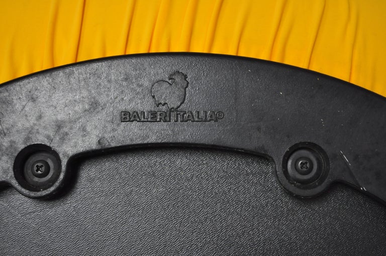 Cerruti Baleri Italia Tatone Round Pouf Ottoman in Yellow Italian ...