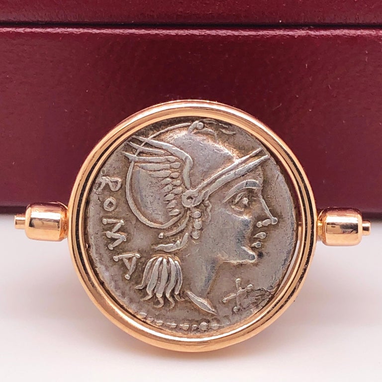 Berca Certified 109 B.C. Gens Flaminia Roma's Head Coin 18kt Gold ...