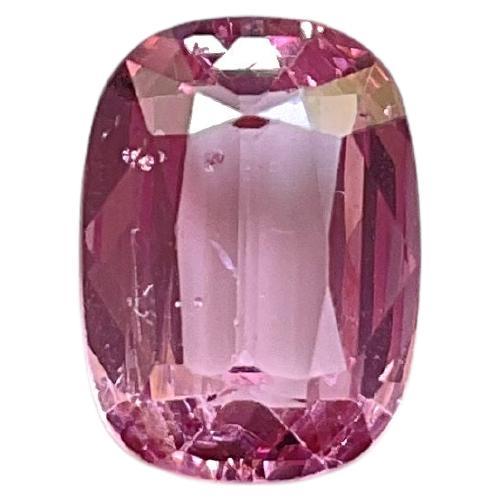 Certified 1.50 Carats deep pink Burmese spinel cushion natural gemstone ...