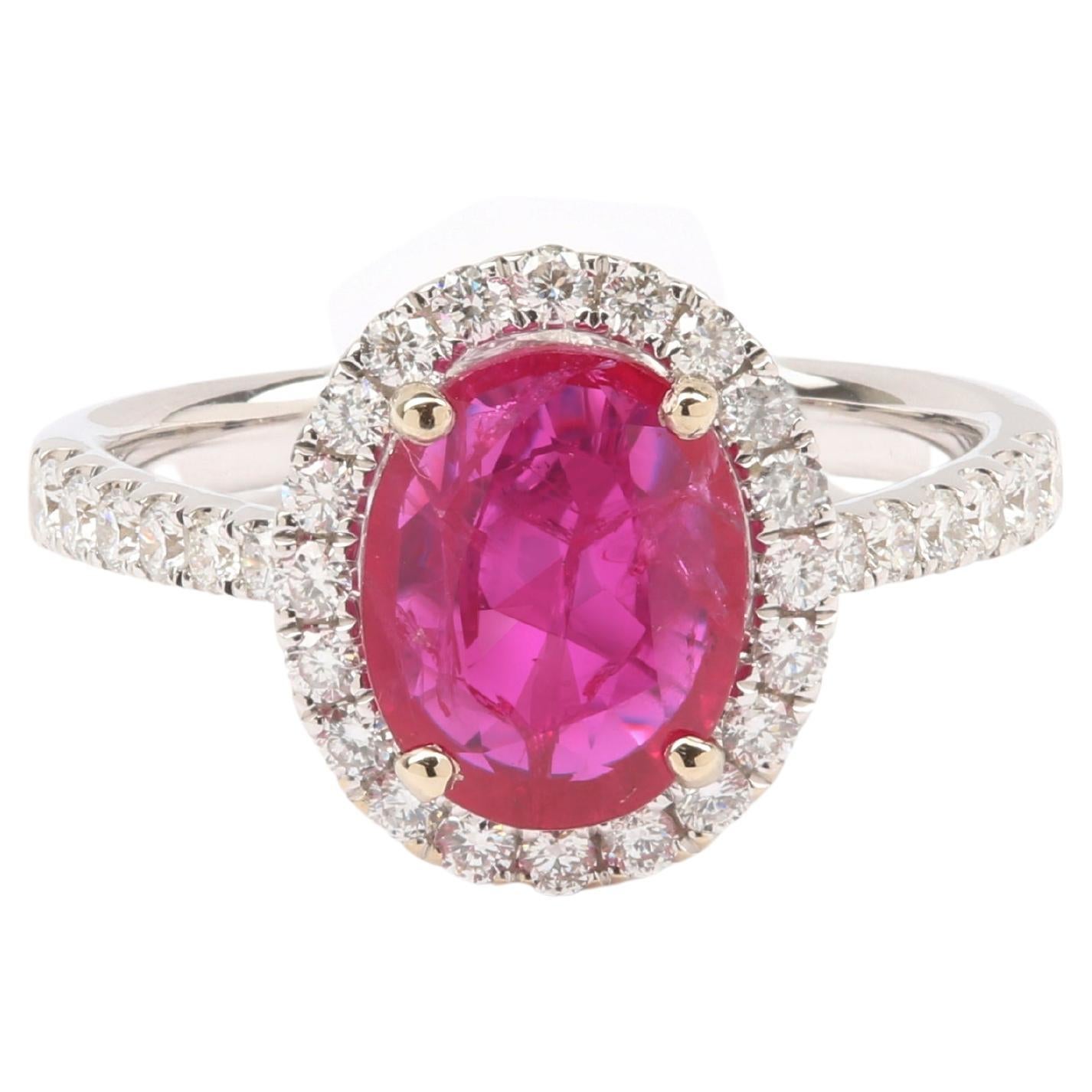 Certified 4.80 Carat Myanmar Burma Ruby Diamond Ring For Sale at 1stDibs | ruby diamond drawing ...