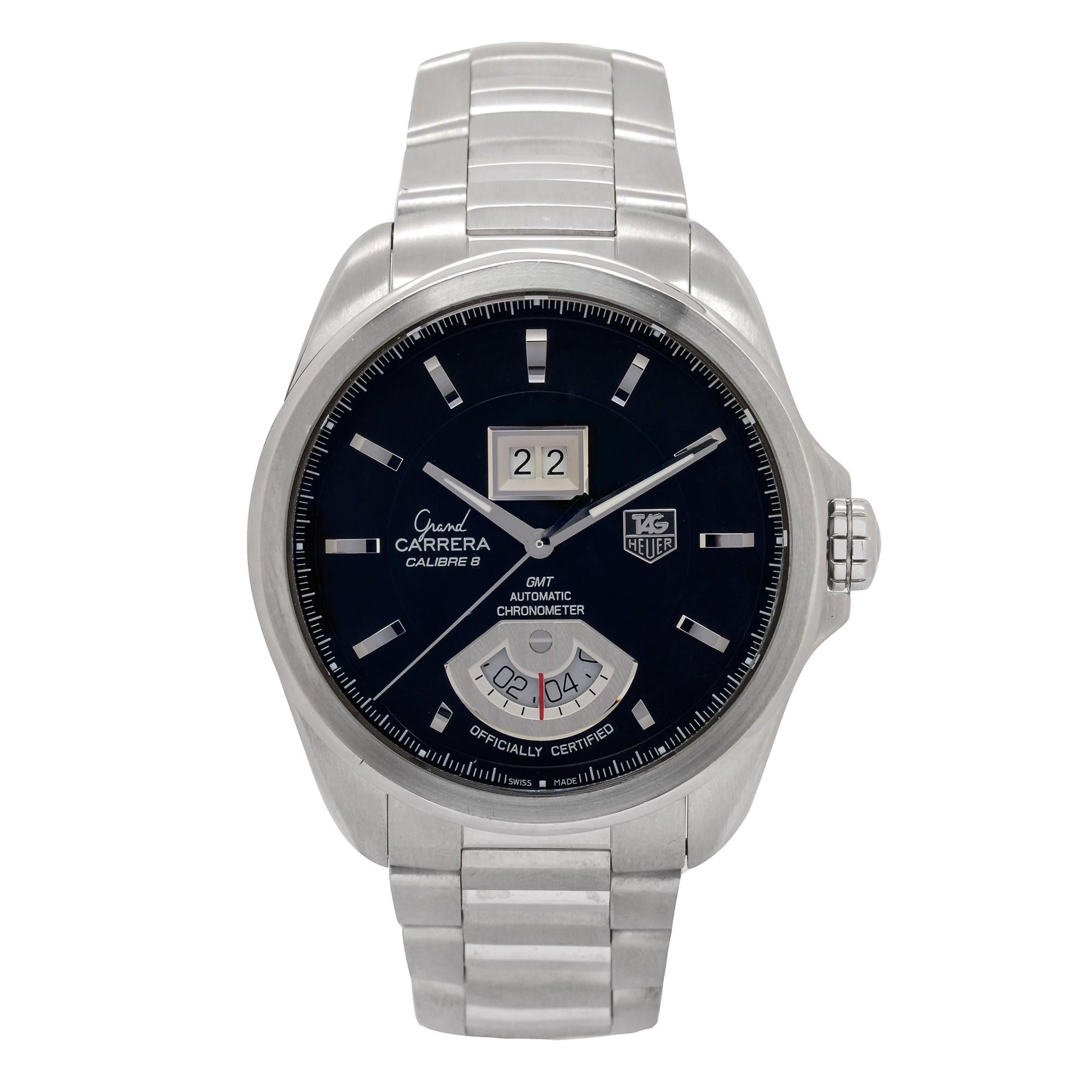 TAG Heuer Grand Carrera 18k Yellow Gold and Stainless Steel Watch ...